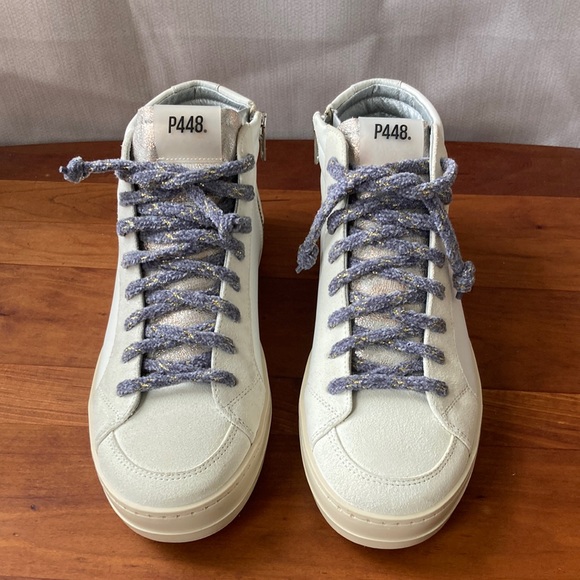 P448 | Shoes | Nwot P448 High Top Zip Sneakers | Poshmark